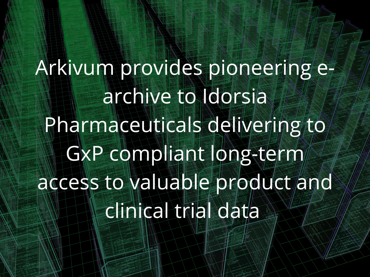 Idorsia selects Arkivum to archive digital assets | Arkivum